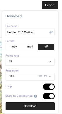 Creating a GIF